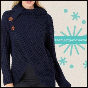 Boutique | Sweaters | Cowl Neck Button Sweater | Poshmark